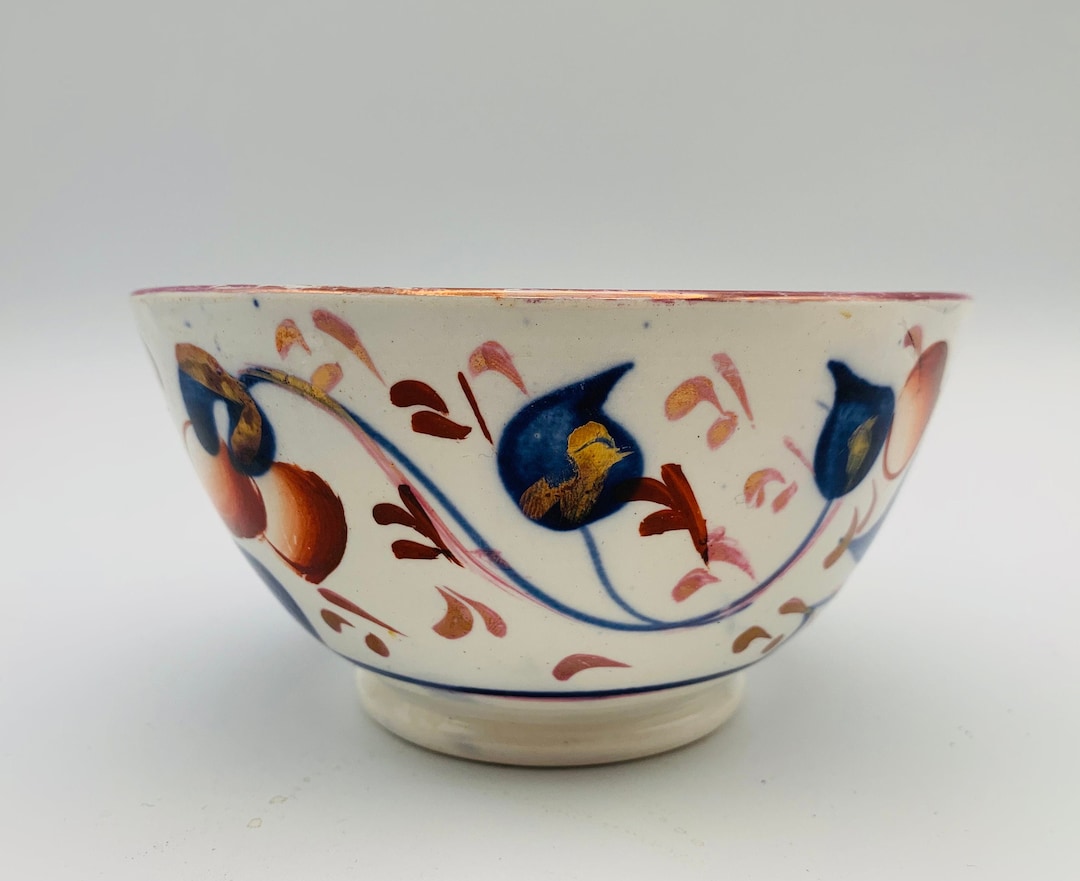 A 19th Century GAUDY WELSH Antique Bowl Like No Other - Etsy