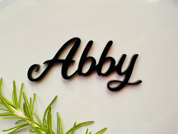 Acrylic Wedding Place Setting Names - Etsy