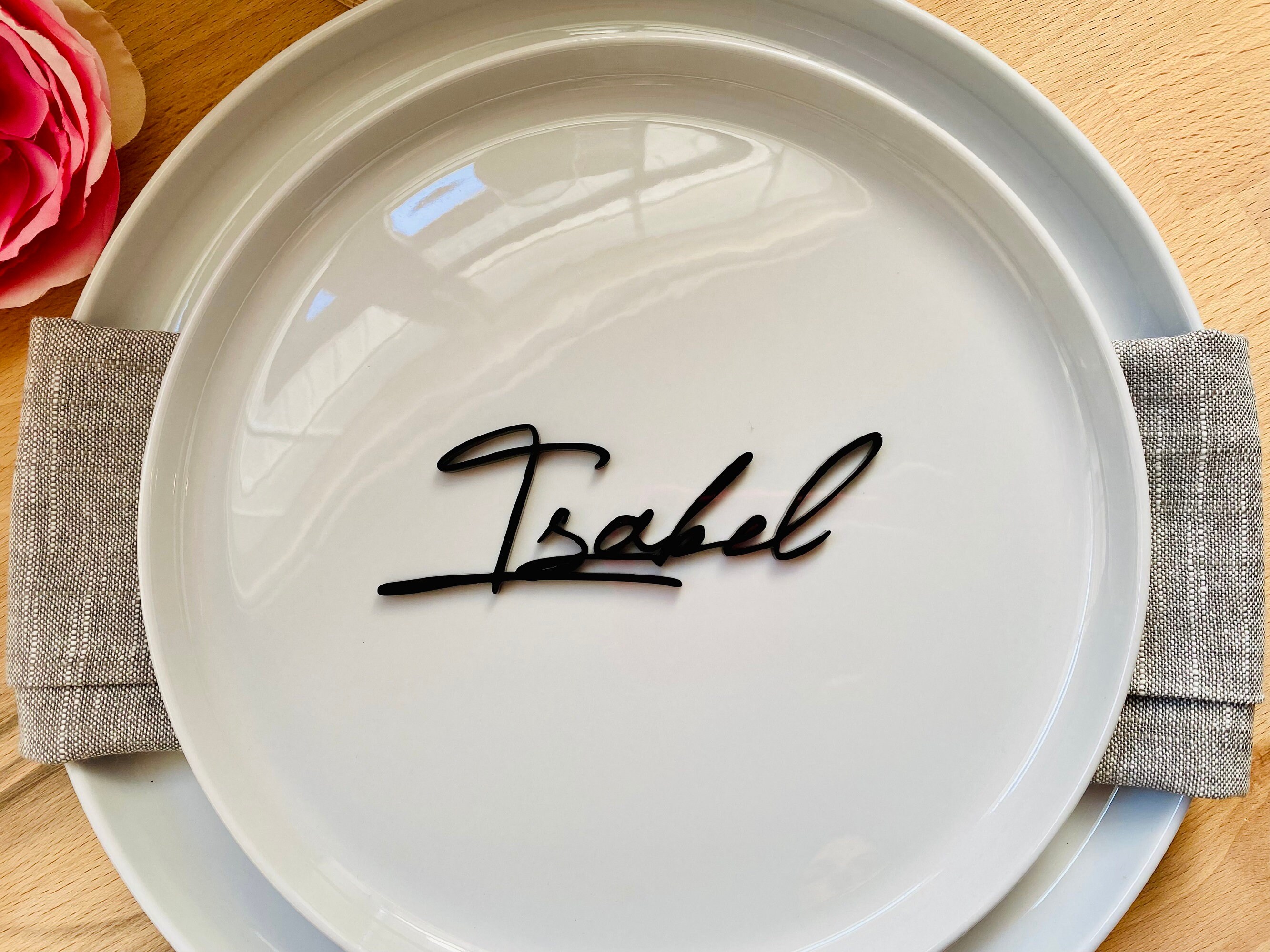 Acrylic Wedding Place Setting Names - Etsy