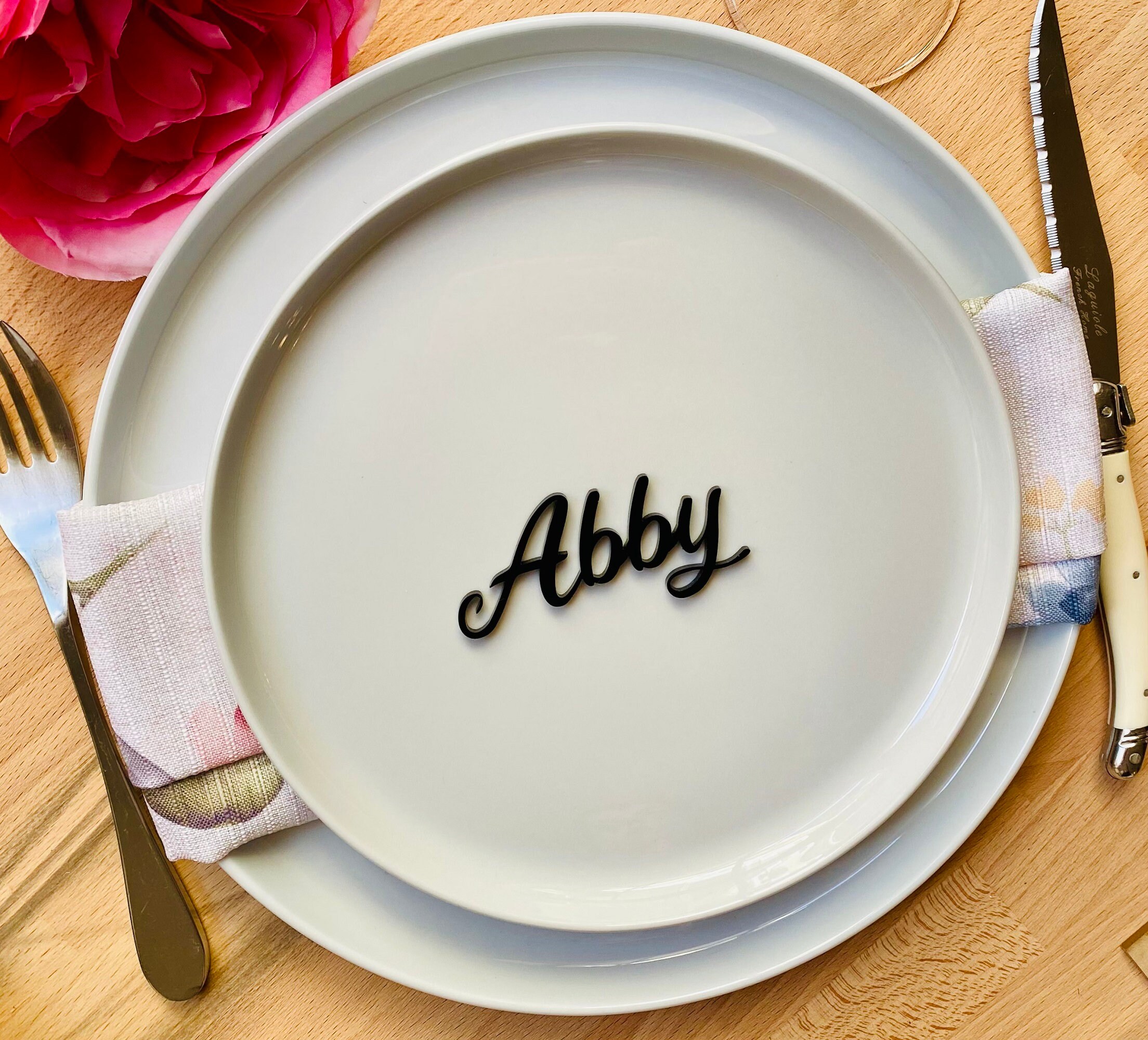 Acrylic Wedding Place Setting Names - Etsy