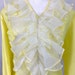 Lemon Yellow Blouse With Lots of Ruffle Chiffon Detail! - Etsy