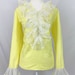 Lemon Yellow Blouse With Lots of Ruffle Chiffon Detail! - Etsy