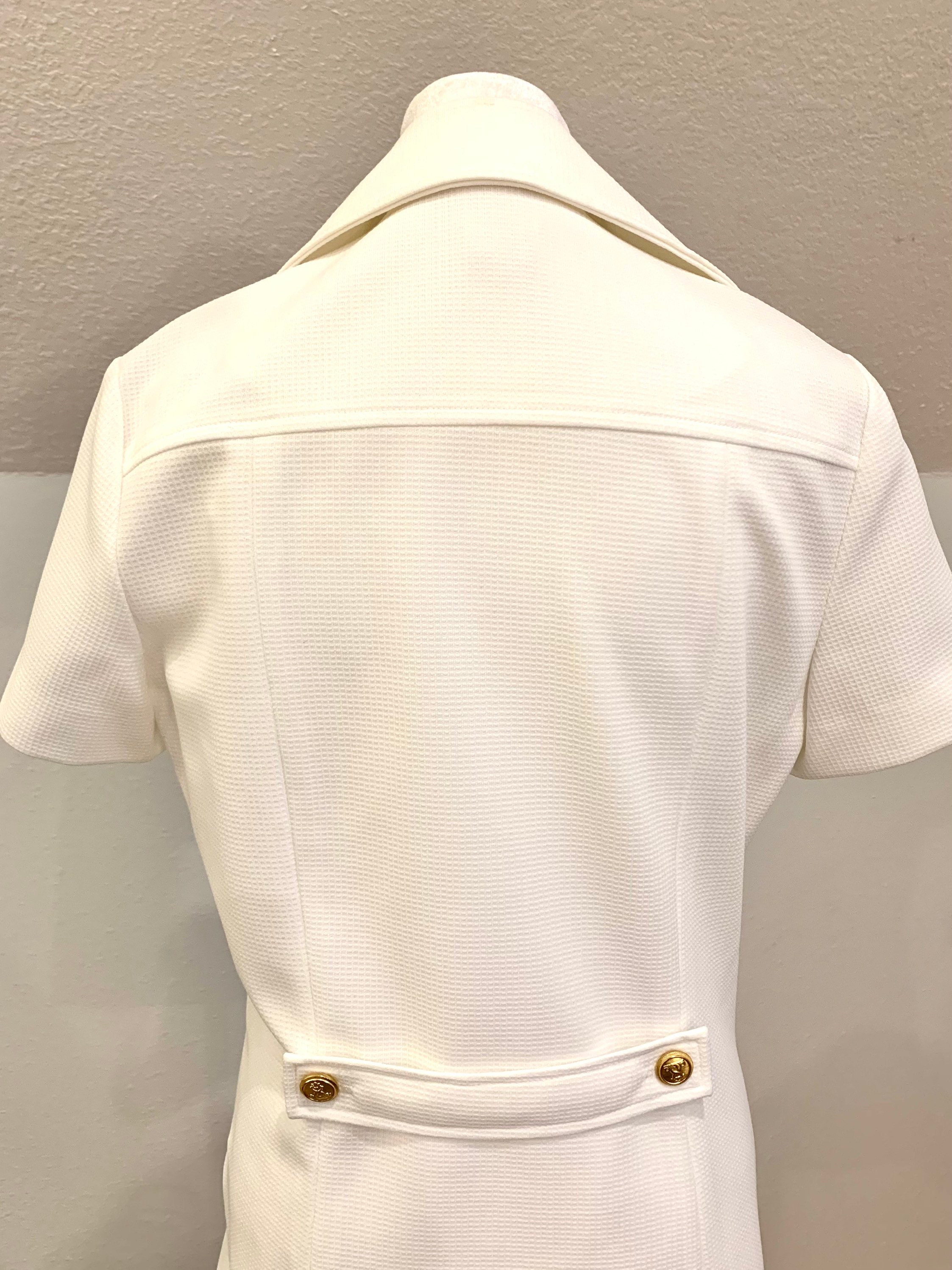 60s White Tunic Yacht Rock Nautical - Etsy