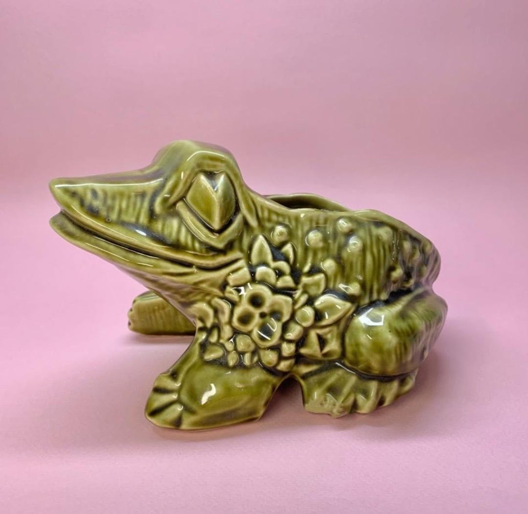 Rare Mccoy Alligator Planter Decor - Etsy