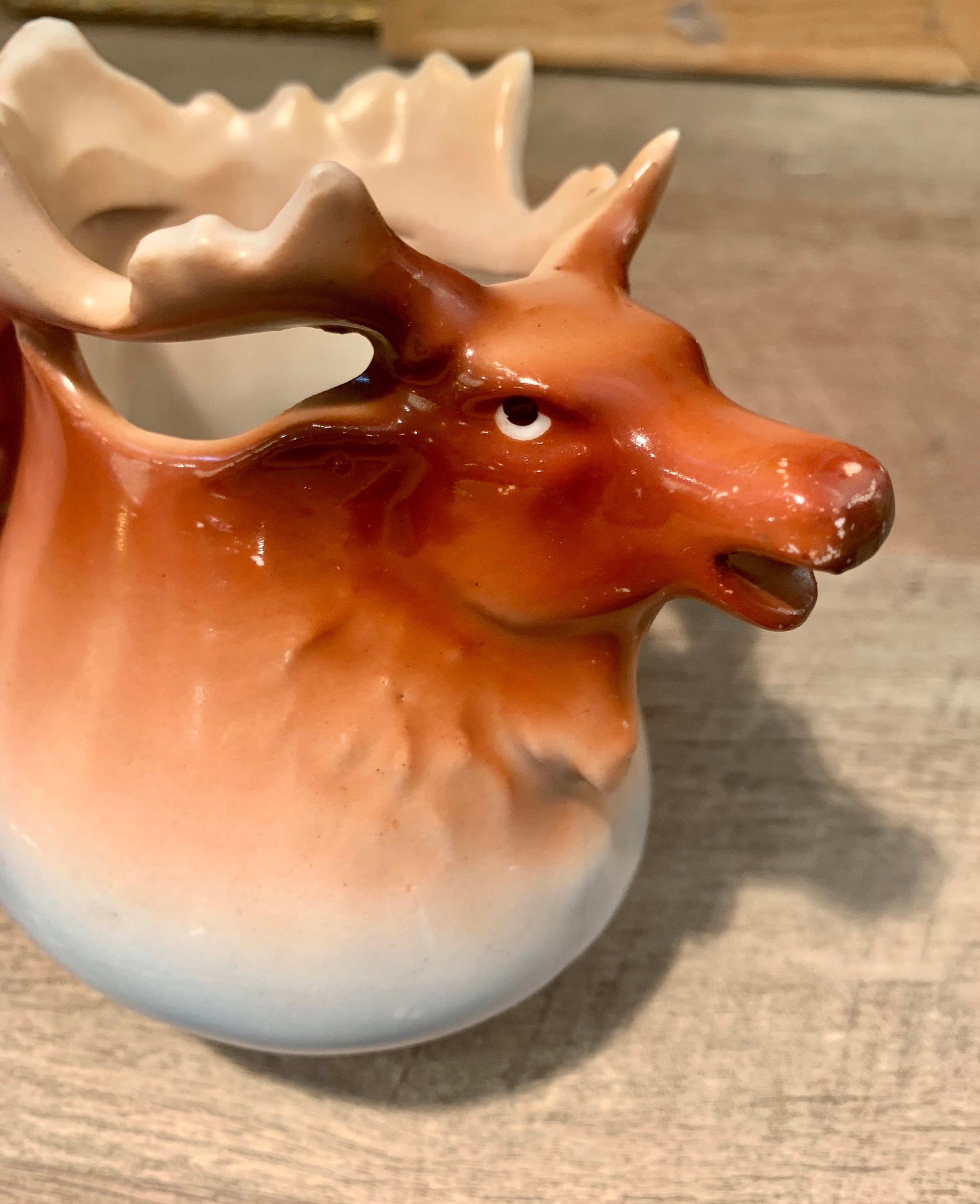 Antique Ceramic Moose Creamer or Vase. Very Old. 1920s Perfect for Man ...