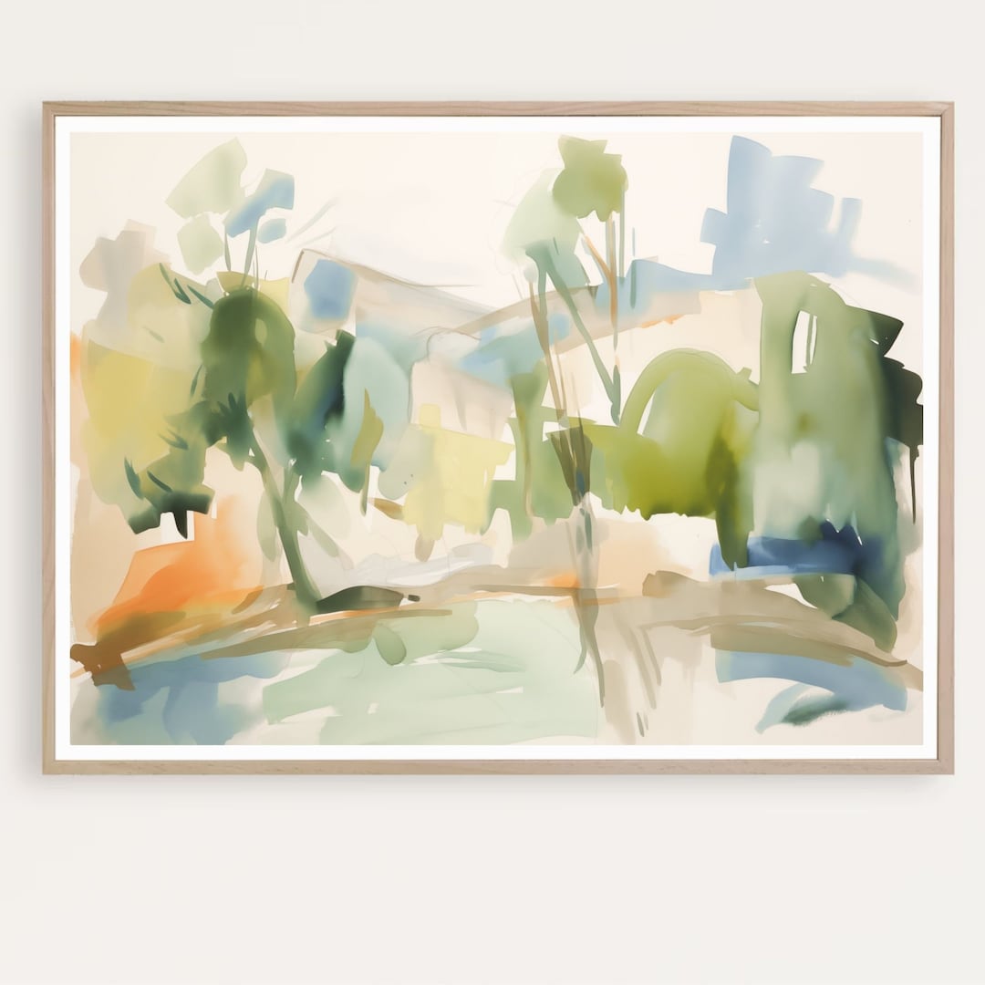 Modern Abstract Art, Abstract Landscape, Minimalist Landscape Painting ...