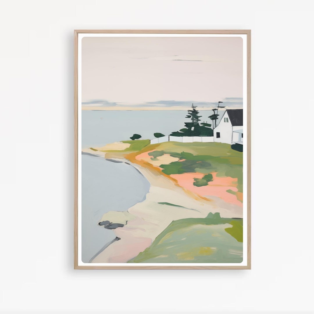 Cape Cod Painting, Cape Cod Coastal Landscape, Massachusetts Art Print ...