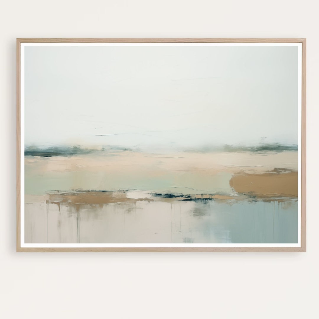 Watercolor Landscape Print, Abstract Landscape Painting, Muted Abstract ...