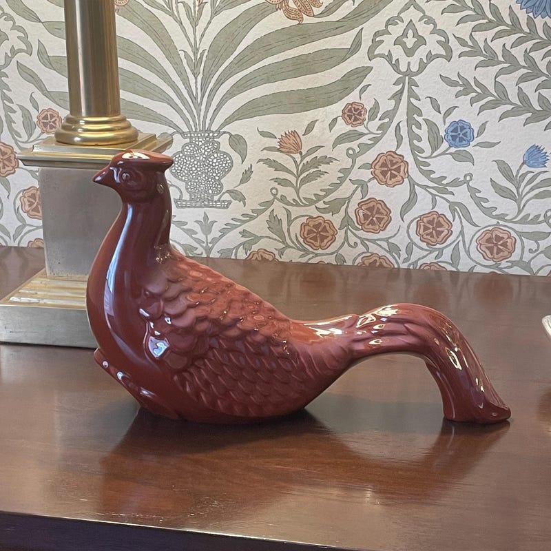 Ceramic Pheasant Figurine - Etsy
