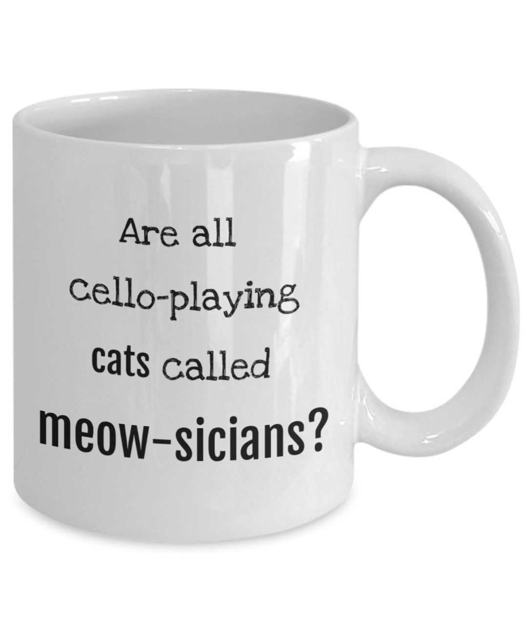 Are All Cello-playing Cats Called Meow-sicians Funny Cute Ceramic ...