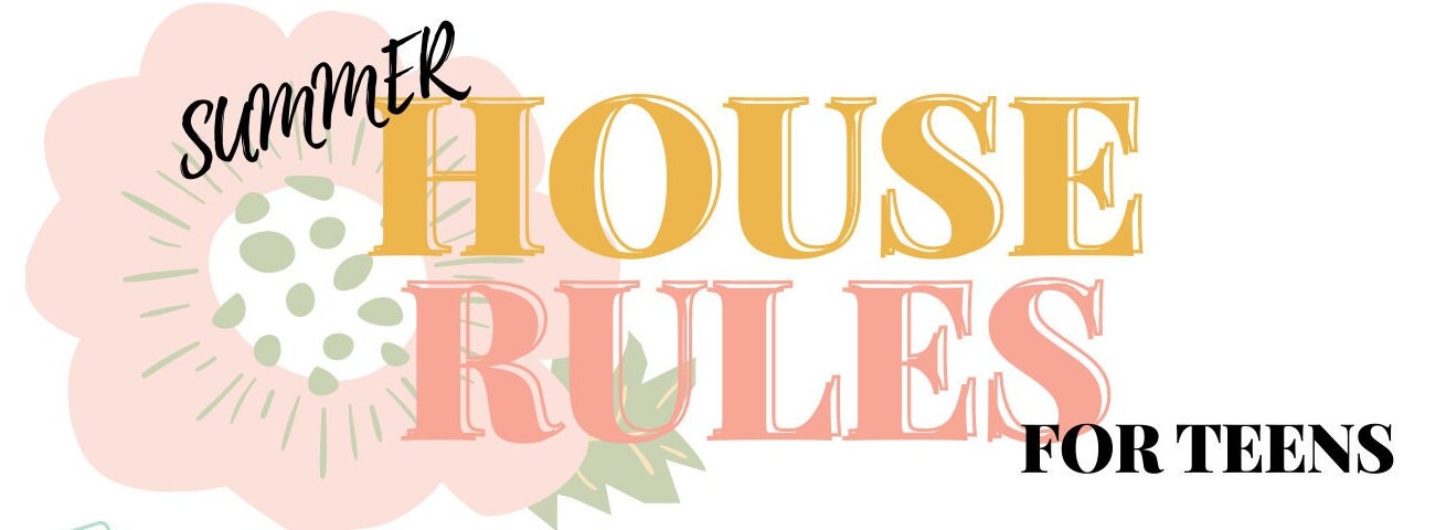 Summer House Rules for Teens | Daily Routine Guide, Clean (digital ...