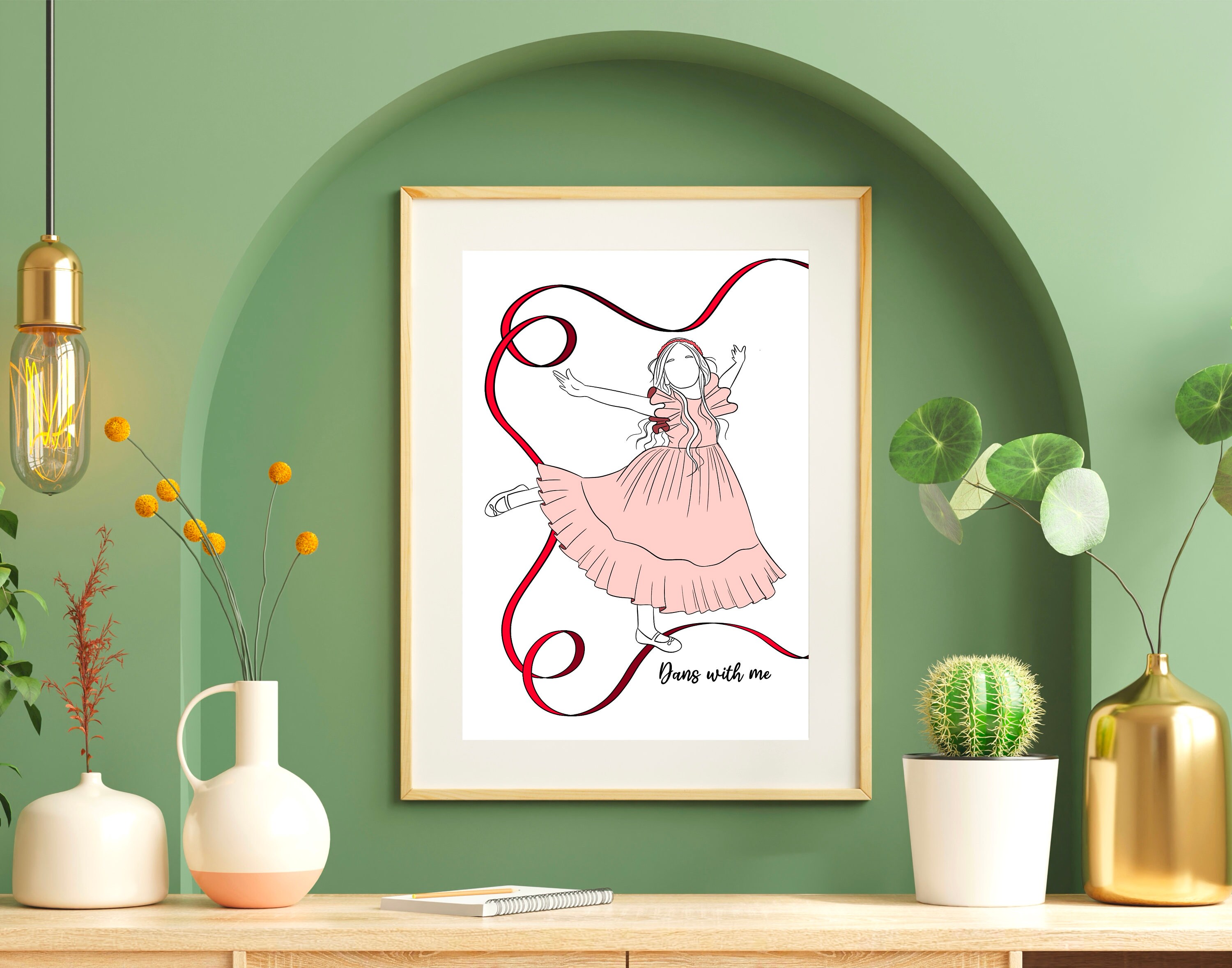 Custom Line Drawing Family Gift Line Art Personalized Gift Family ...