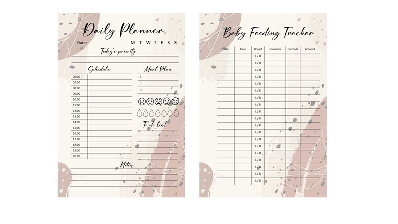 Planner Bundle for New Mom Planner, Baby Shower Gift, Sleep Tracker ...
