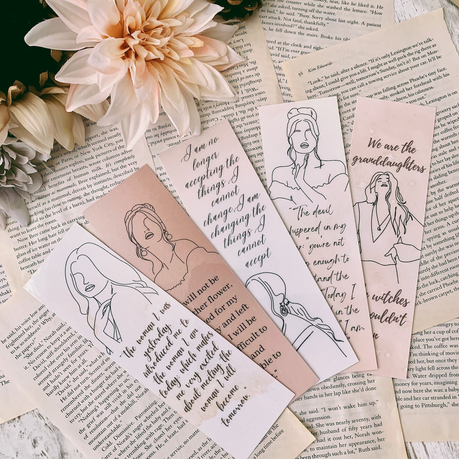 Inspiring Women Quote Bookmarks - Etsy