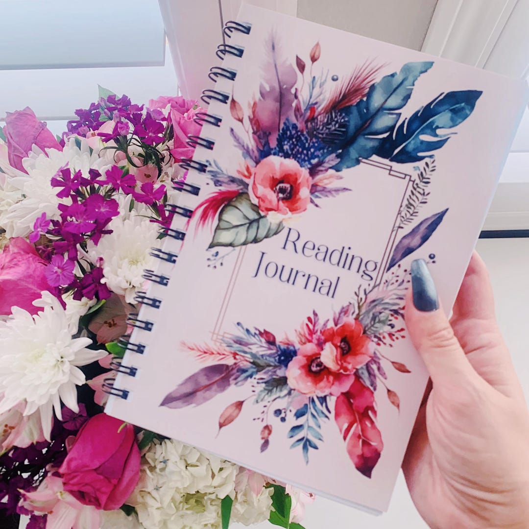 Floral Reading Journal L Book Tracker L Reader Gift - Etsy