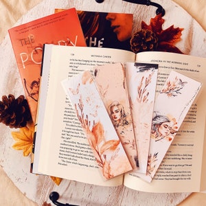 Floral Bookmarks Nature Bookmarks Boho Bookmarks Bookmarks - Etsy