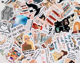 Book Lovers Sticker Bundle/stickers/journaling/book Lovers Book and ...