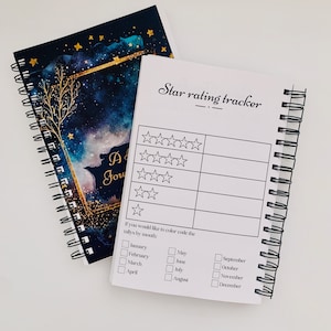 Reading Journal L Celestial Reading Tracker - Etsy