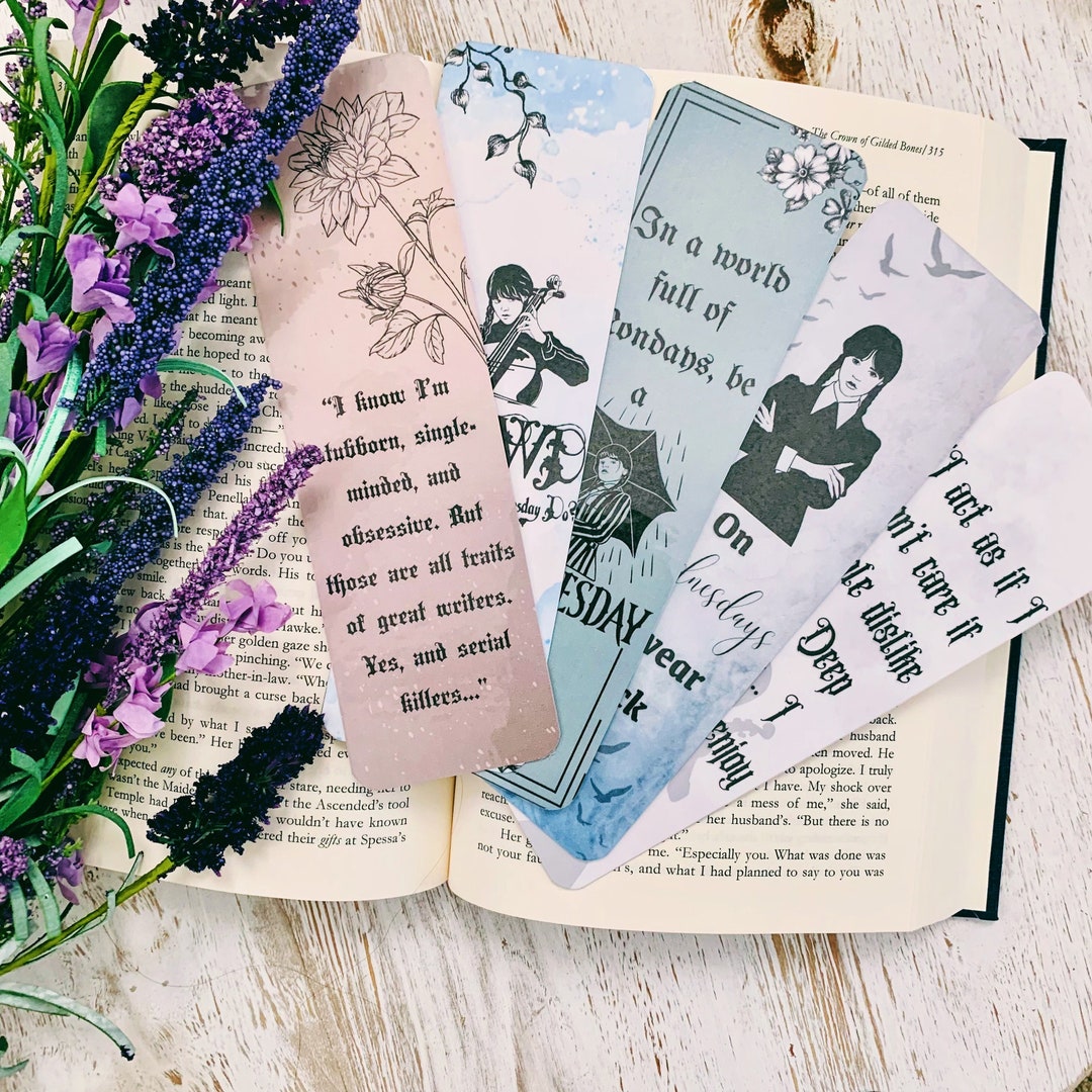 Wednesday Addams Bookmarks - Etsy