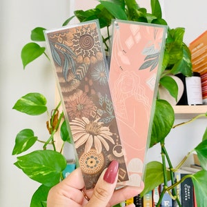 Boho Bookmarks Pattern Bookmarks Floral Bookmarks Book - Etsy