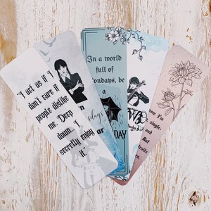 Wednesday Addams Bookmarks - Etsy