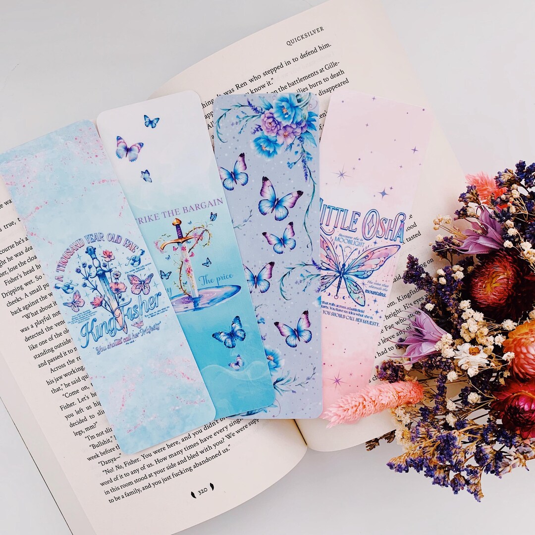 Romantasy Bookmarks L Quicksilver Inspired Bookmark Set L Handmade ...