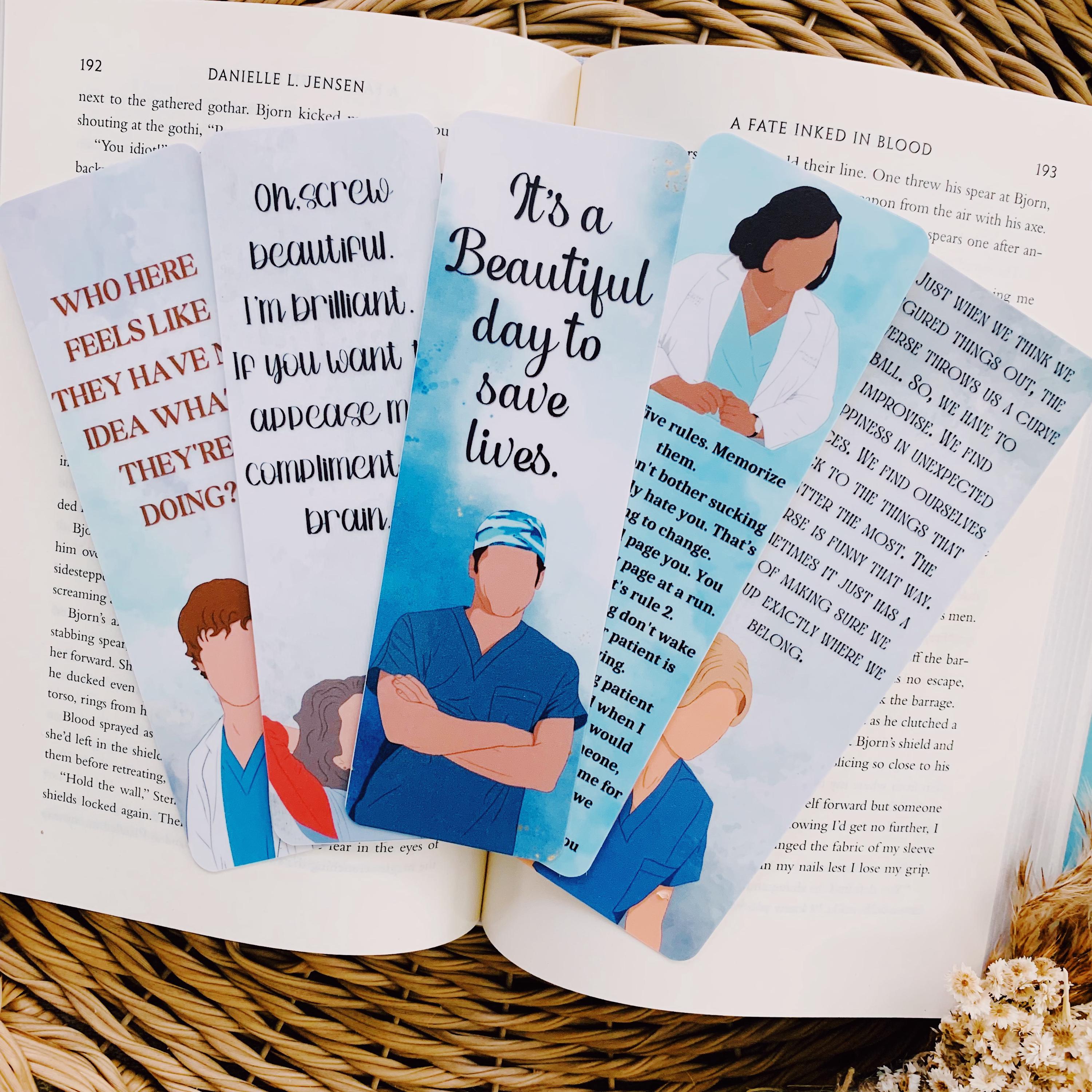 Doctors and Interns Bookmarks L Tv Show Bookmarks - Etsy
