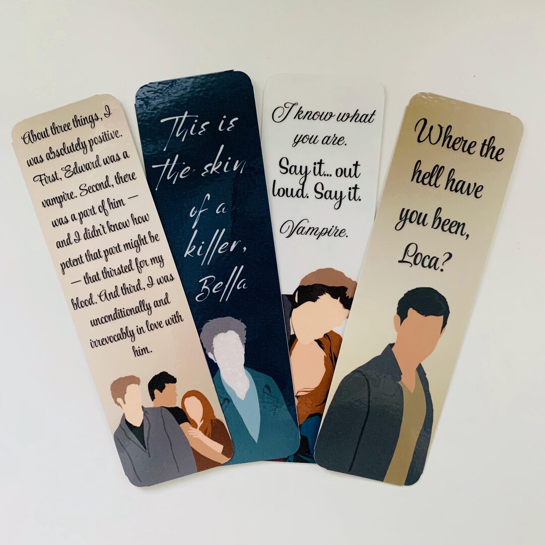 Vampire & Werewolves Bookmarks L Fantasy Series Bookmark Set - Etsy