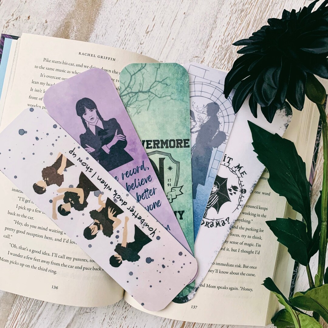 Wednesday Addams Bookmarks Part II - Etsy