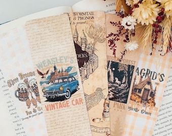 Wizarding World Bookmarks - Etsy