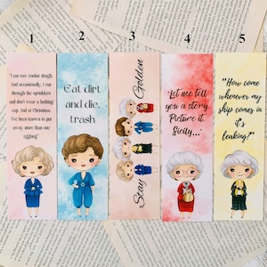 Golden Girls Inspired Bookmarks - Etsy