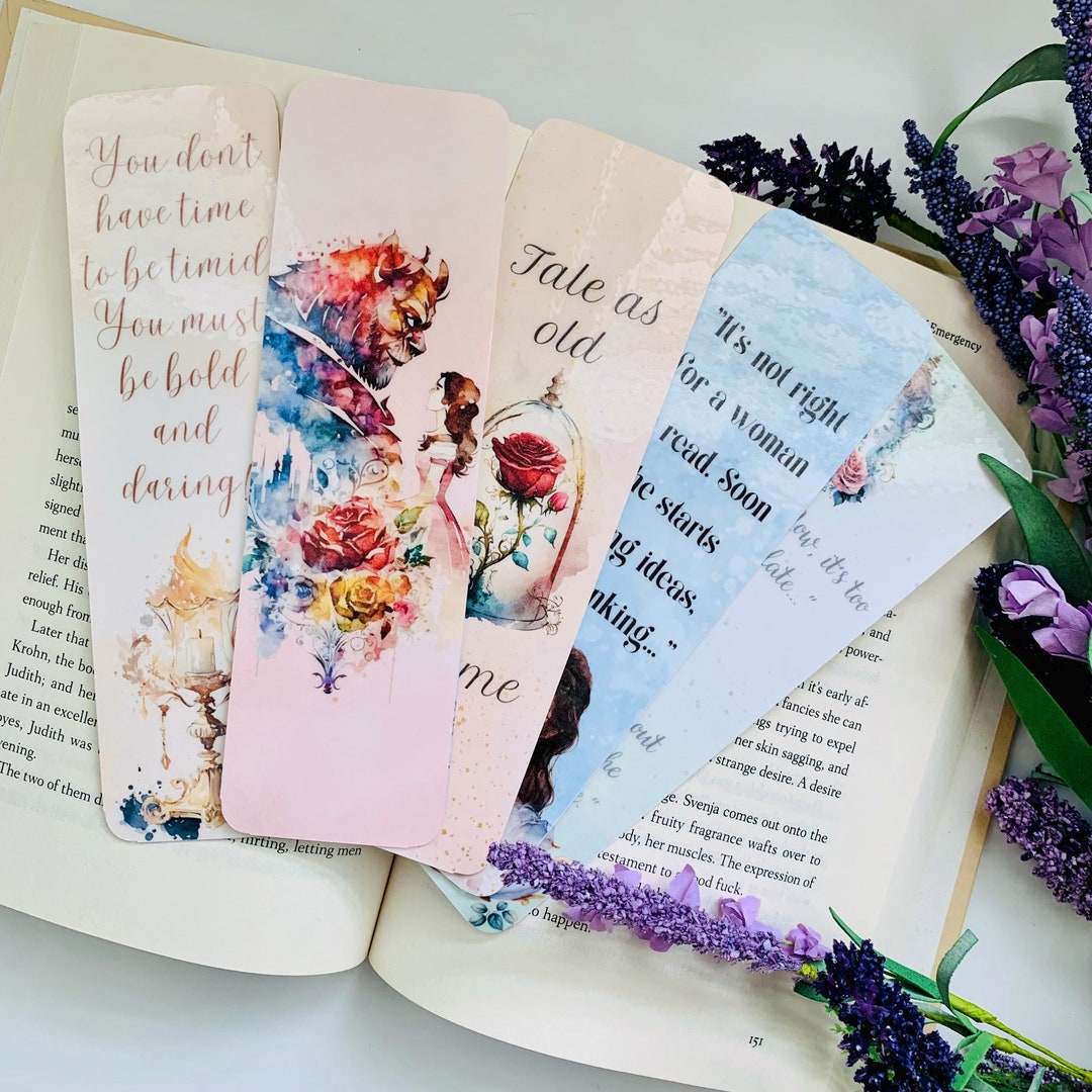Tale as Old as Time Bookmarks L Fairytale Bookmarks - Etsy
