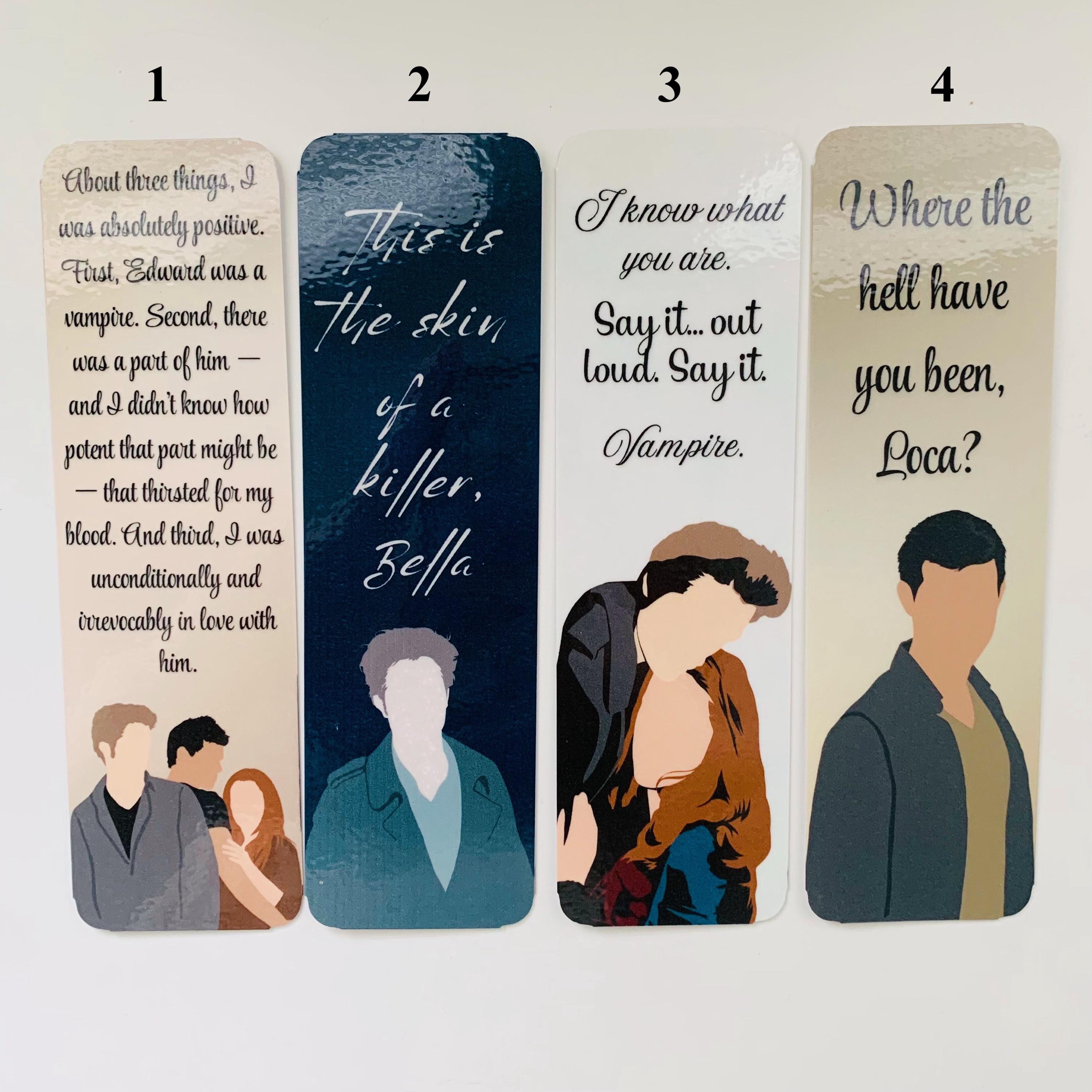 Vampire & Werewolves Bookmarks L Fantasy Series Bookmark Set - Etsy