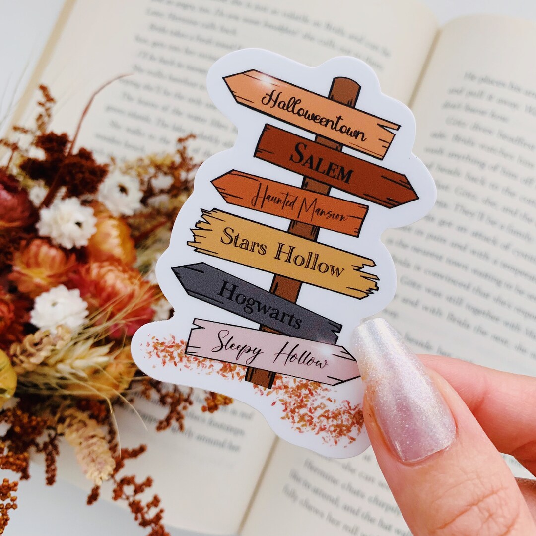 Fall Inspired Places Sign Sticker - Etsy