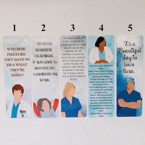 Doctors and Interns Bookmarks L Tv Show Bookmarks - Etsy
