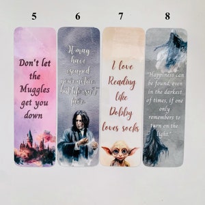 World of Magic Bookmarks L Wizarding World Bookmarks - Etsy