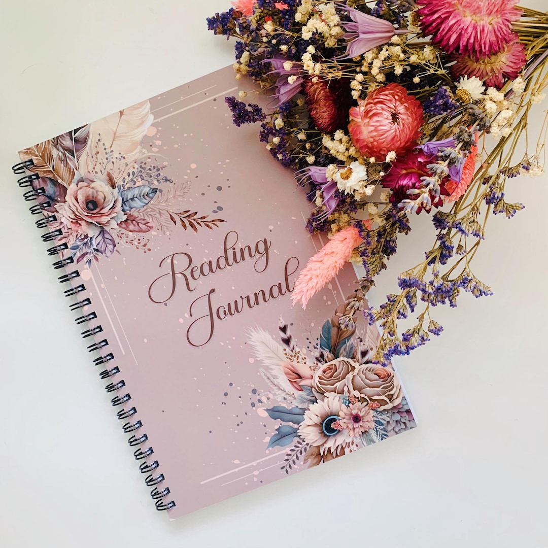 Boho Reading Journal L Activities & Challenges - Etsy