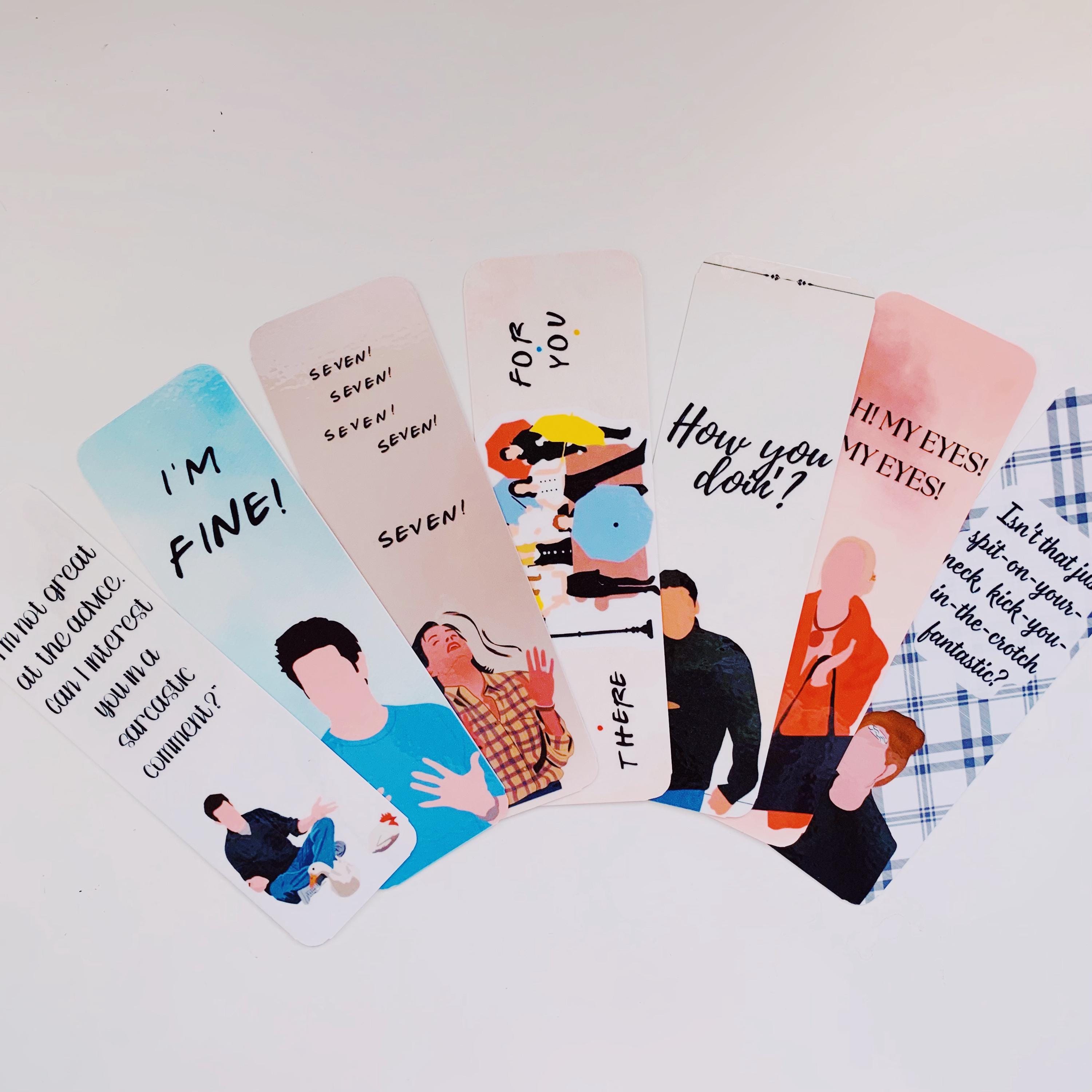 Funny Show Inspired Bookmarks L Reader Gift L Tv Bookmarks - Etsy