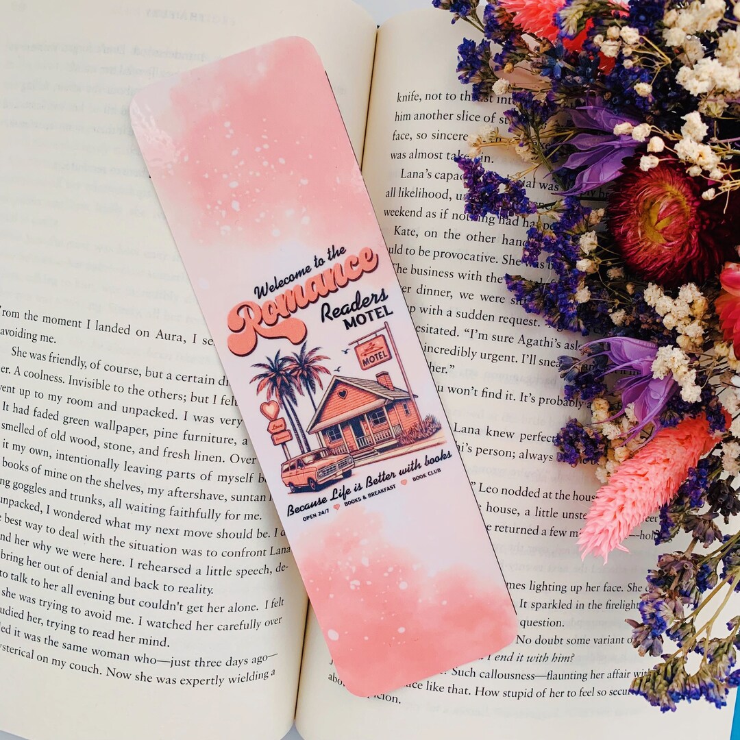 Romance Reader Hotel Bookmark - Etsy