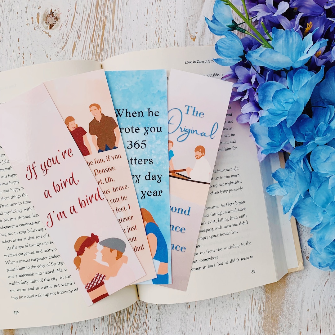 The Notebook Inspired Bookmarks L Movie Bookmarks L Movie Quote ...