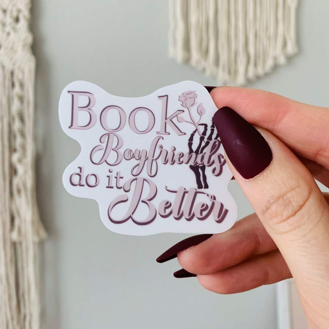 Book Boyfriends Sticker L Kindle Sticker L Romance Reader Sticker - Etsy