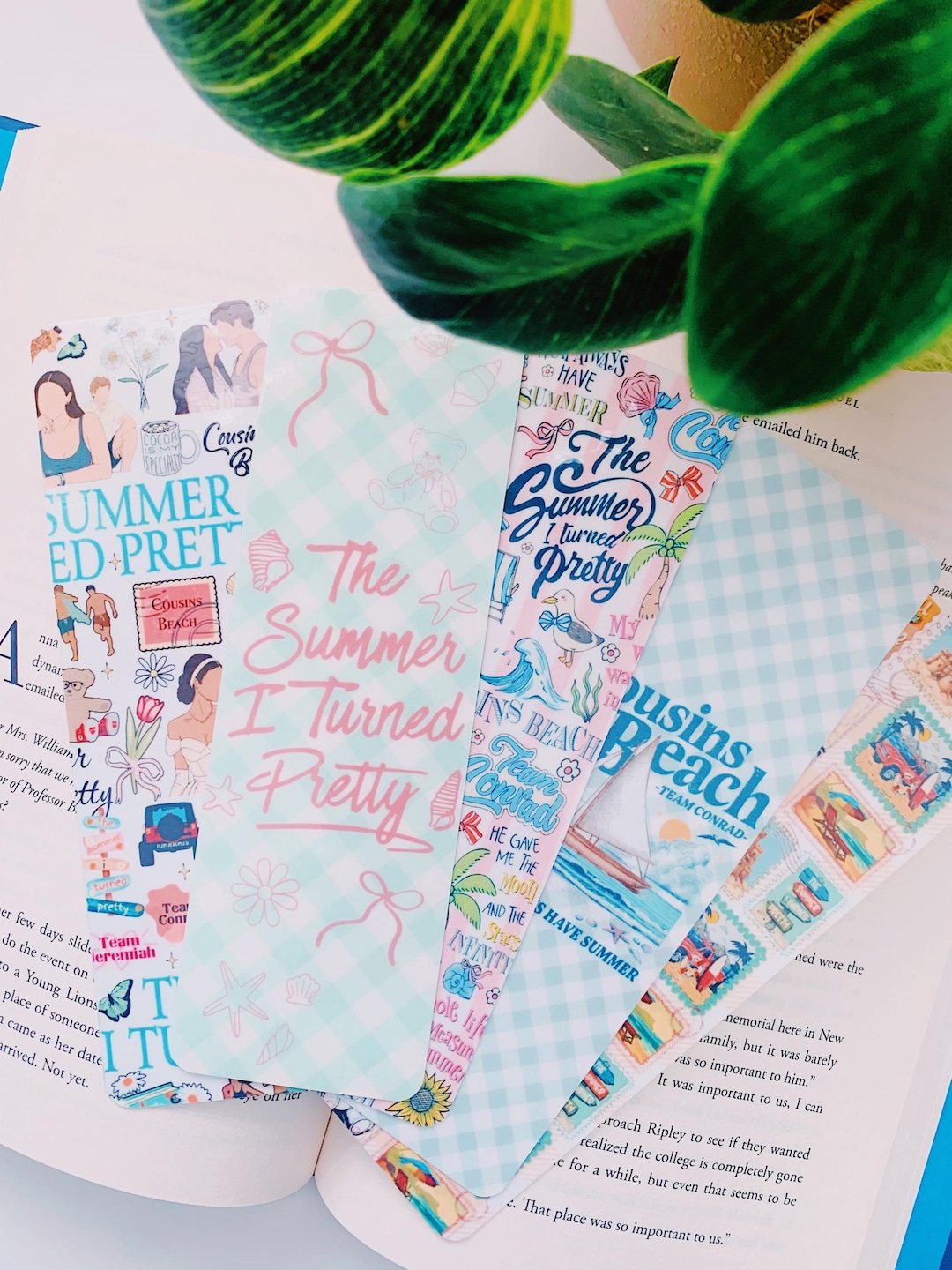 The Summer I Turned Pretty Inspired Bookmarks L T For Readers Etsy
