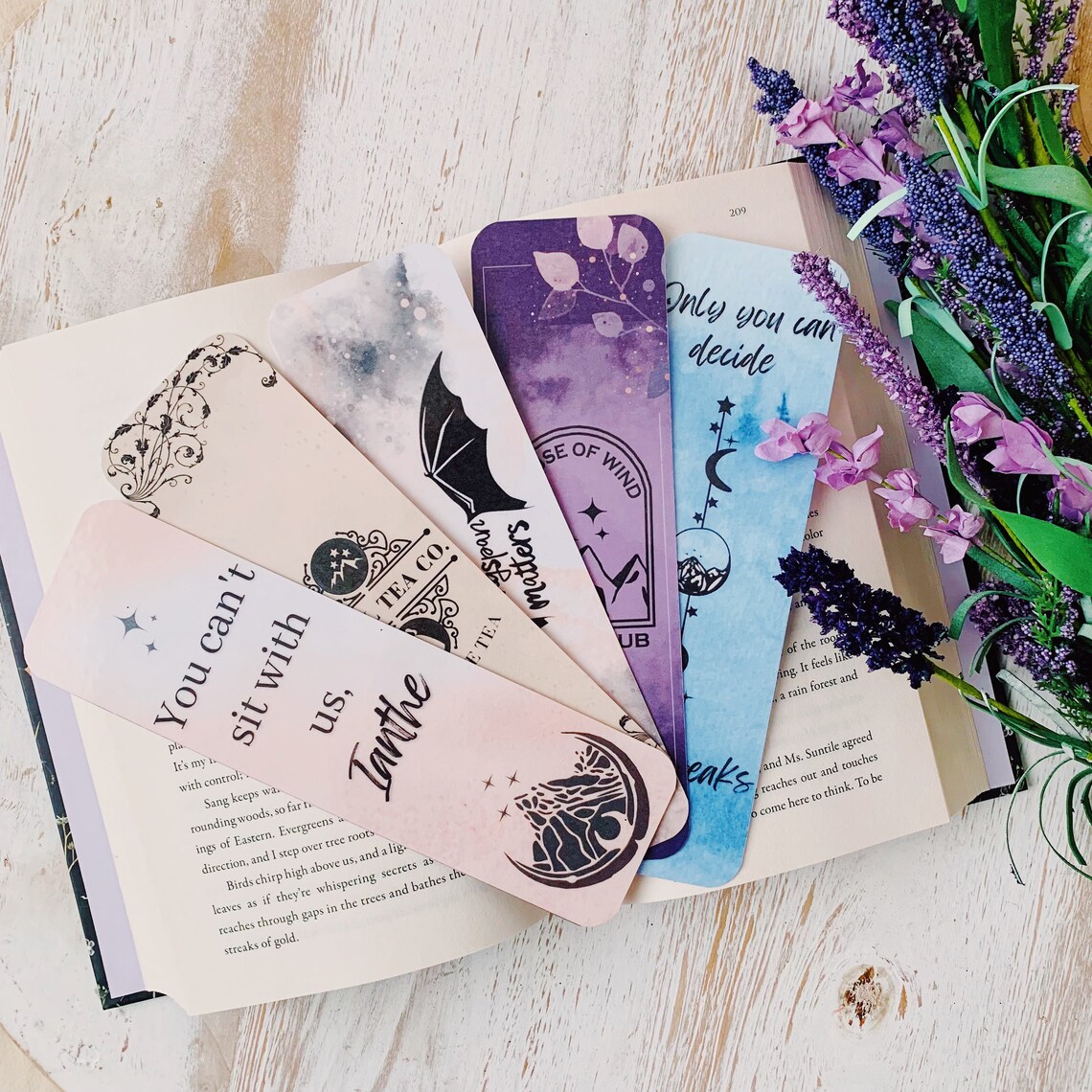 ACOTAR Inspired Bookmarks Sarah J. Maas Bookmarks - Etsy