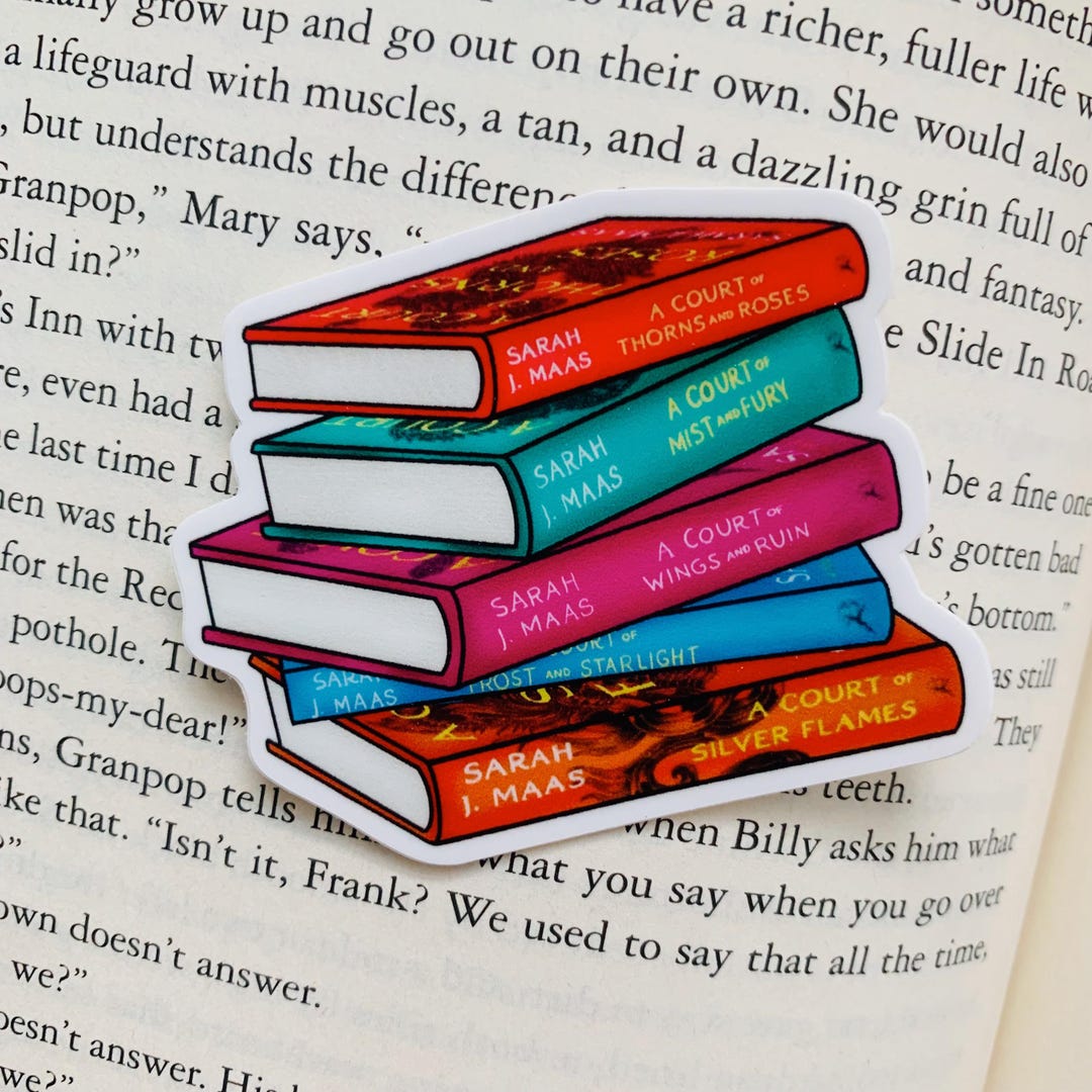 Fantasy Book Stack Sticker - Etsy