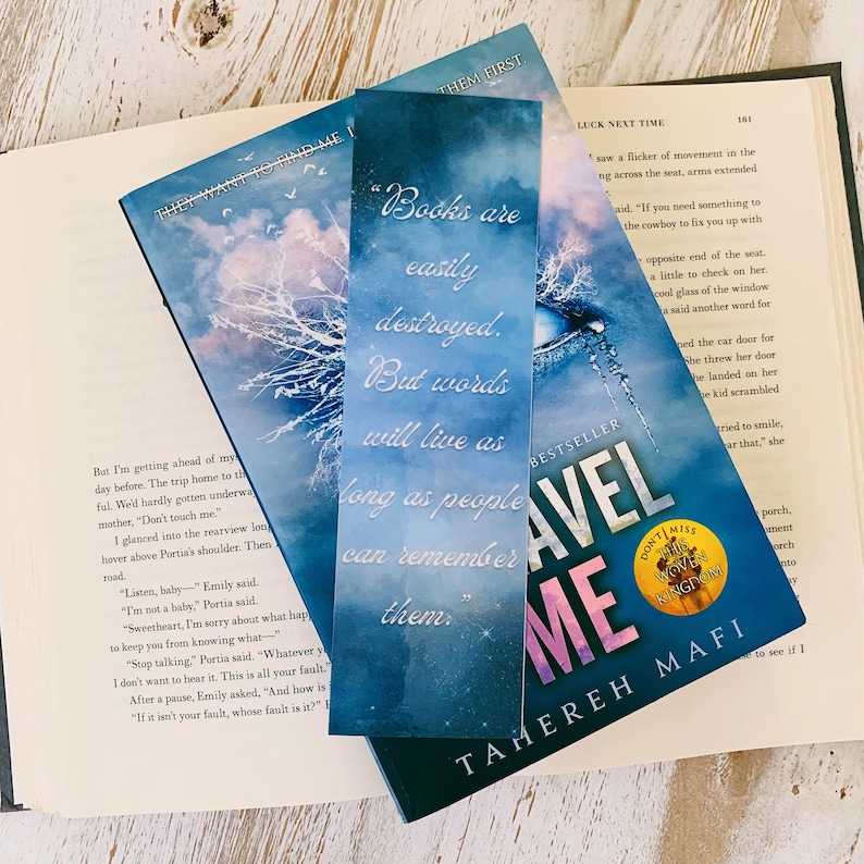 Shatter Me Series Bookmarks - Etsy