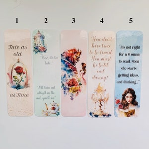 Tale as Old as Time Bookmarks L Fairytale Bookmarks - Etsy