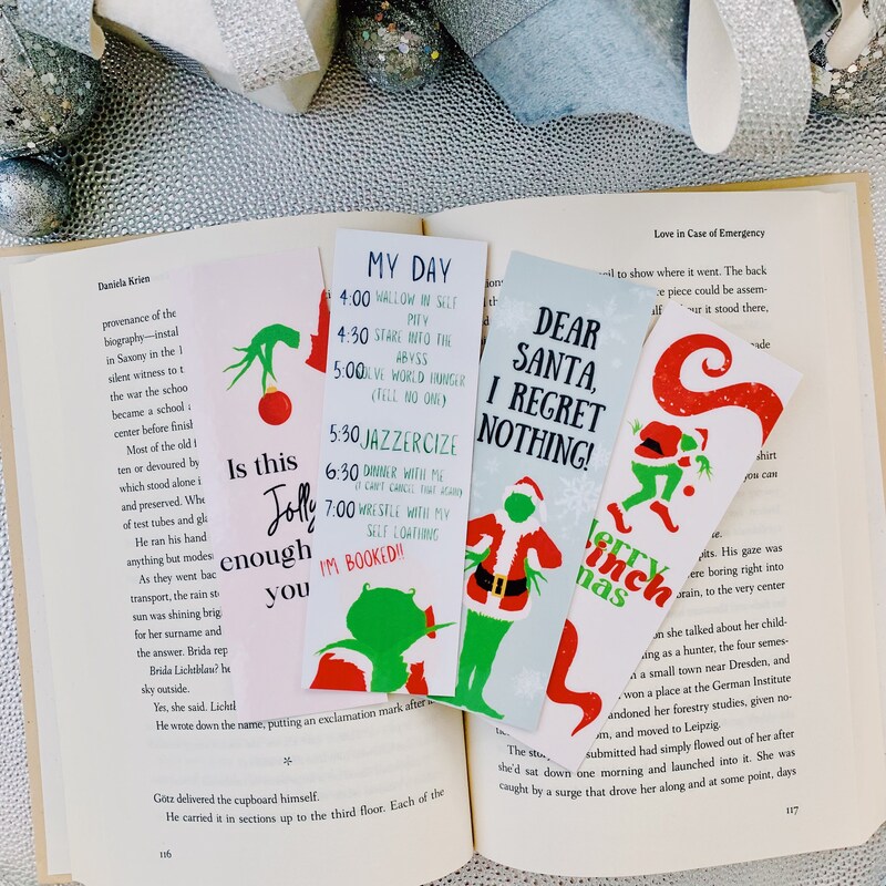 Christmas Bookmark - Etsy