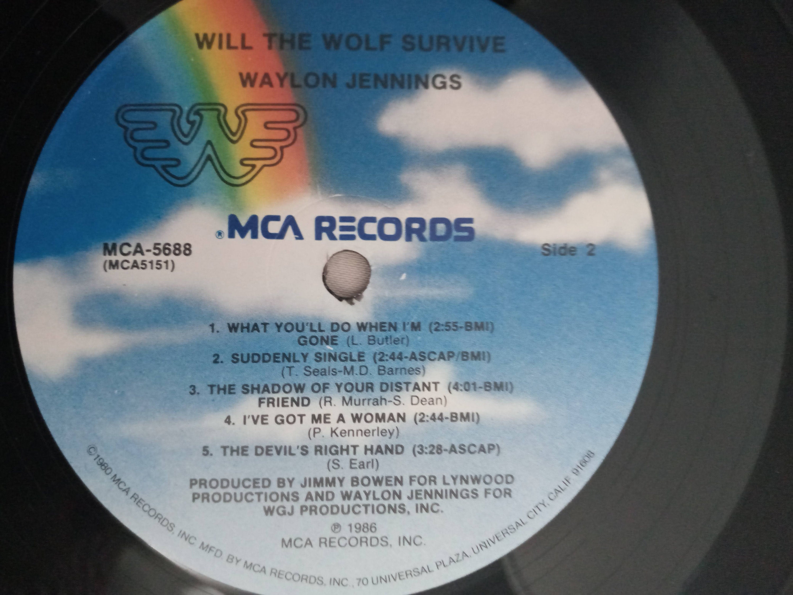 Waylon Jennings / Will the Wolf Survive / 1986 - Etsy