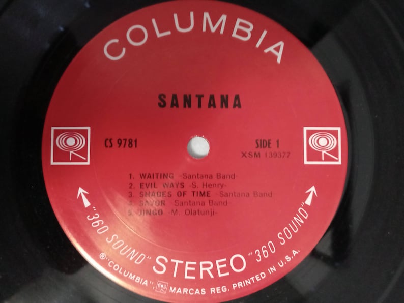 Santana / Debut Album / 1969 - Etsy