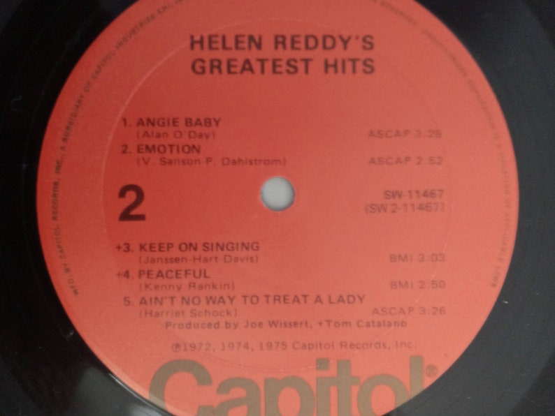 Helen Reddy's Greatest Hits / 1975 - Etsy